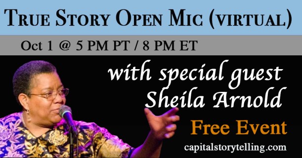 Virtual True Story Open Mic - Capital Storytelling